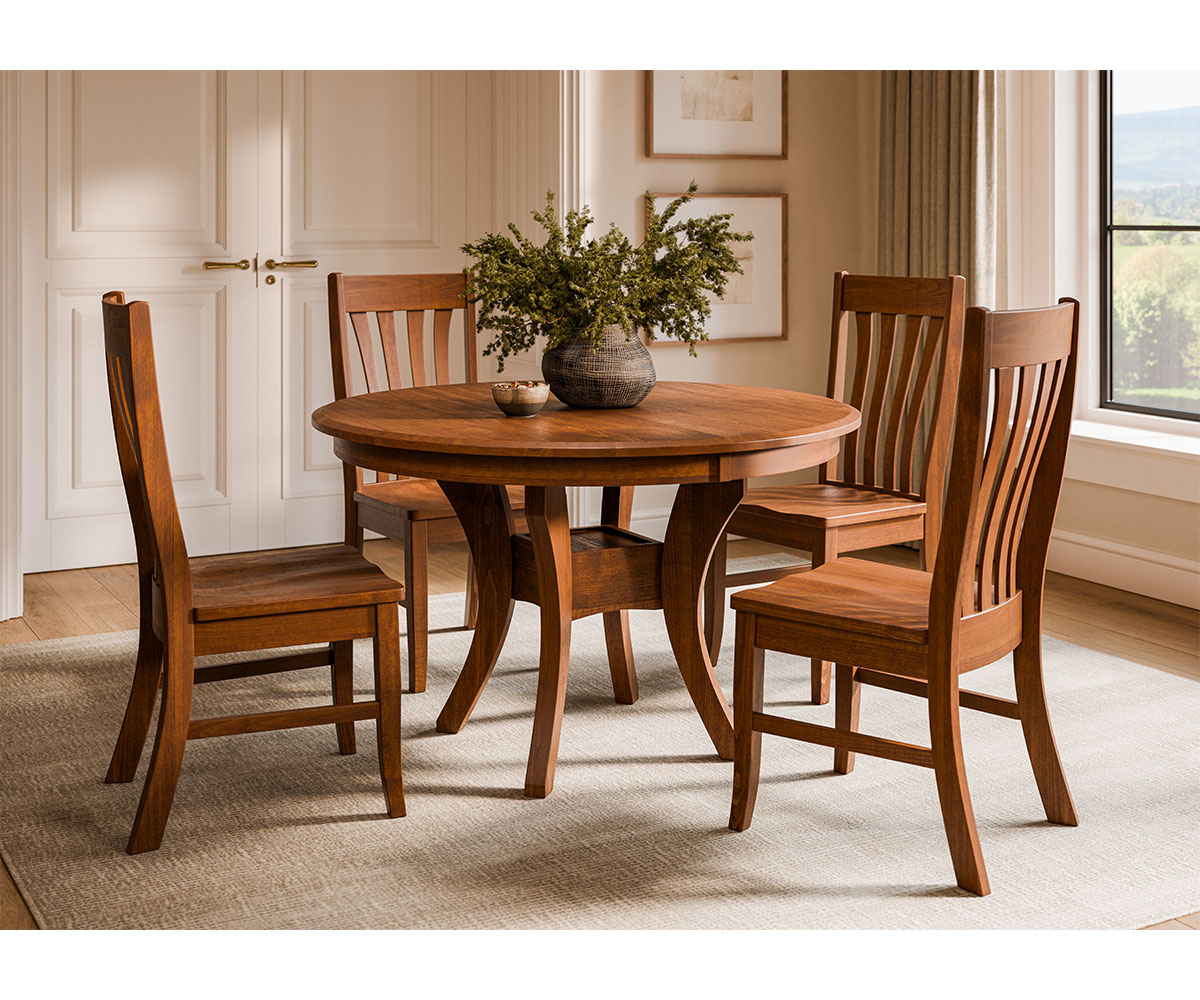 Imperial Single Pedestal Dining Collection - Midwest Woodworks